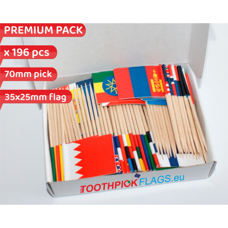 Premium Pack 196 Flags Countries of the World
